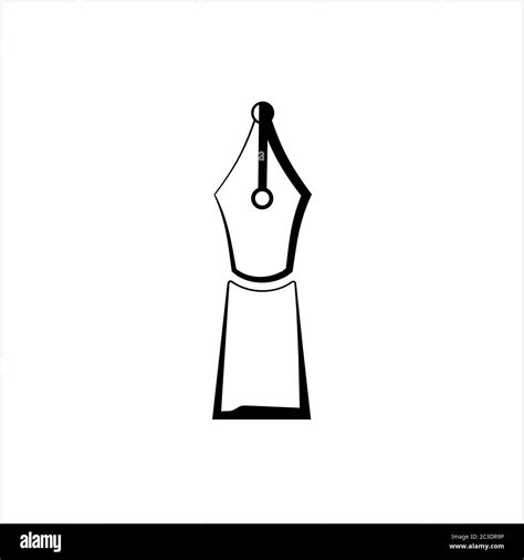 Ink Pen Nib Icon Vector Art Illustration Stock Vector Image And Art Alamy