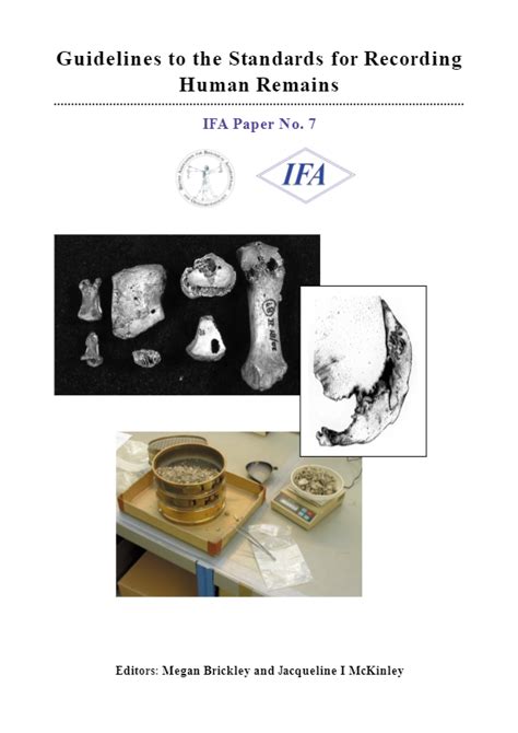 Guidelines To The Standards For Recording Human Remains Missing