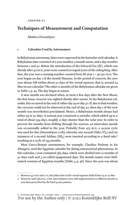 Pdf Techniques Of Measurement And Computation