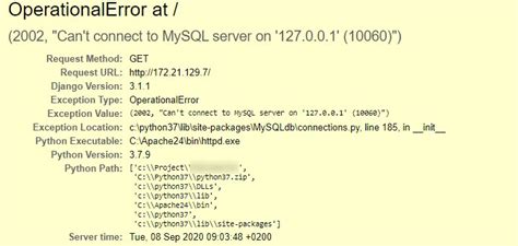 Randomly Cant Connect To Mariadb From Python And Django Using Django Django Forum