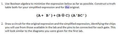 Solved Use Boolean Algebra To Minimize The Expression Below