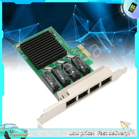 Haijiemall PCI E NIC Card Way RJ Port X Ethernet LAN Adapter Int Shopee Malaysia
