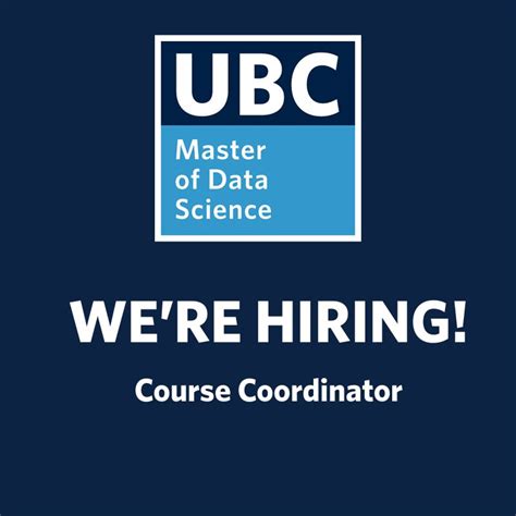 Ubc Master Of Data Science Program On Linkedin Ubc Careeropportunity Nowhiring