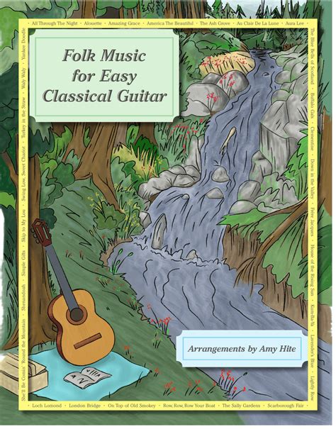 Folk Music For Easy Classical Guitar Standard Notation Acoustic Guitar Digital Sheet Music
