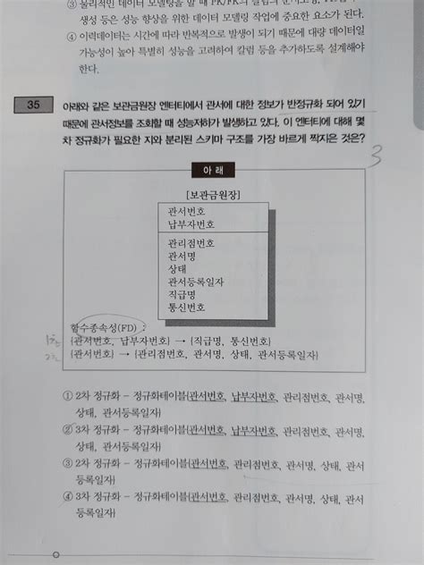 21 정규화 2장에서 어렵고 중요한 내용 sqld 합격 2주 완성 교재