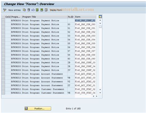 OBW SAP Tcode C FI Maintain Table T F OBW SAP Tcode C FI Maintain Table T F