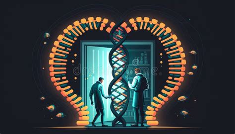 Genetic Scientists In The Lab Genome And Dna Code Science Research