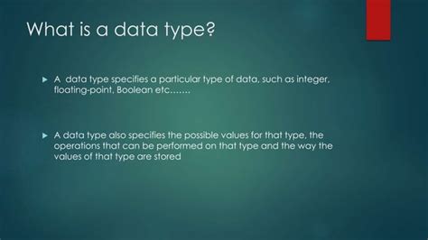 mysql data types pptx databases computer software and applications