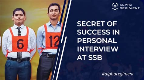 Secret Of Success In Personal Interview At SSB