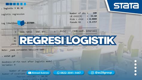 Tutorial Stata Analisis Multivariat Stata ️ Regresi Logistik Stata Youtube