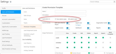 create permission templates help and support