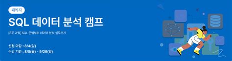 Sql 데이터 분석 캠프 패키지 32기 공모전 대외활동 링커리어