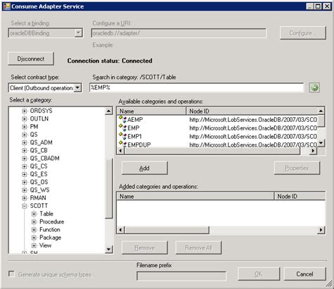 Browse Search And Get Metadata For Oracle Database Operations Biztalk Server Microsoft Learn