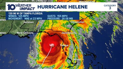 Hurricane Helene Tracker Live Radar Path Projection