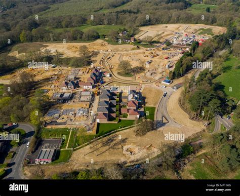 Aerial Views Of Redrow Homes Development Penlands Green Located In