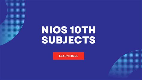Nios 10th Subjects
