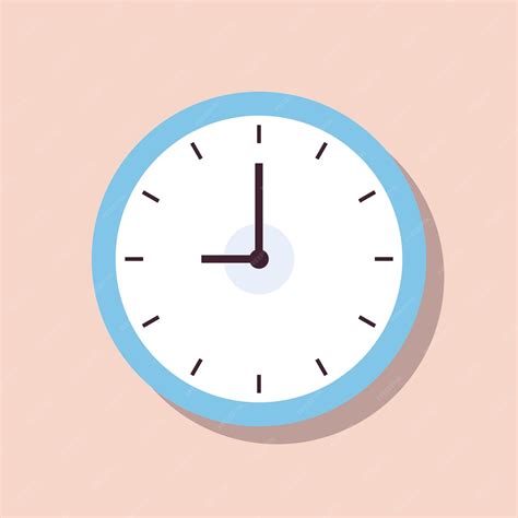 Premium Vector Clock And Time Flat Vector Illustration
