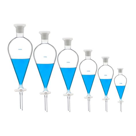 Borosilicate Glass 10000ml Separating Funnel Heavy Wall Conical Separatory Funnel For Sale