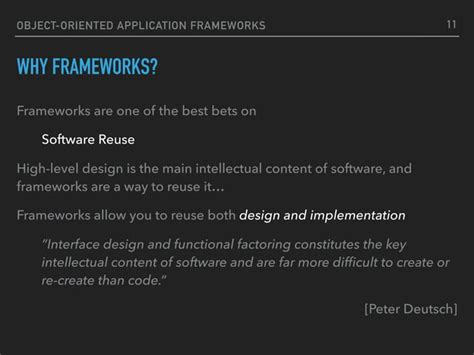 Object Oriented Application Frameworks Ppt