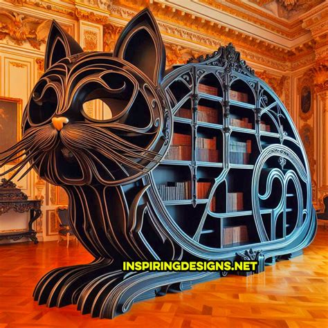 These Giant Cat Shaped Bookcases Will Have You Feline Fine About Your