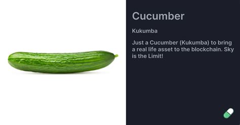 Cucumber Kukumba Pump