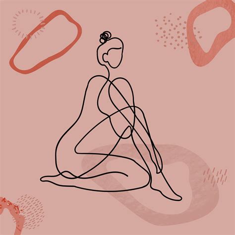Outline Illustration Of Woman Body With Blob Shape 5172780 Vector Art At Vecteezy