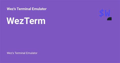 Wezterm A Gpu Accelerated Cross Platform Terminal Emulator And