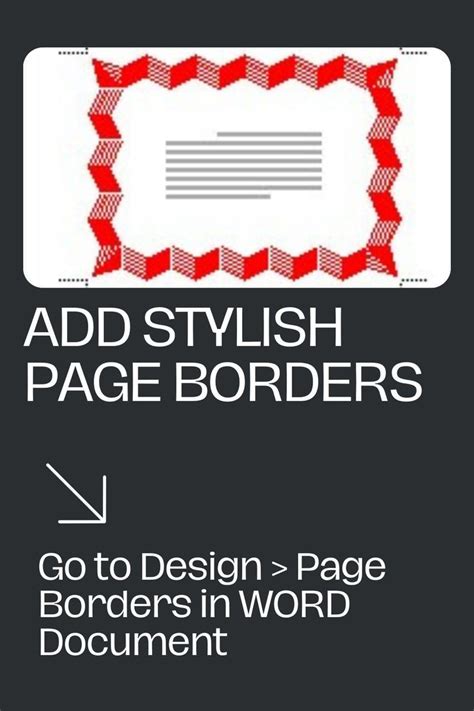 Add Stylish Page Border To Word Document