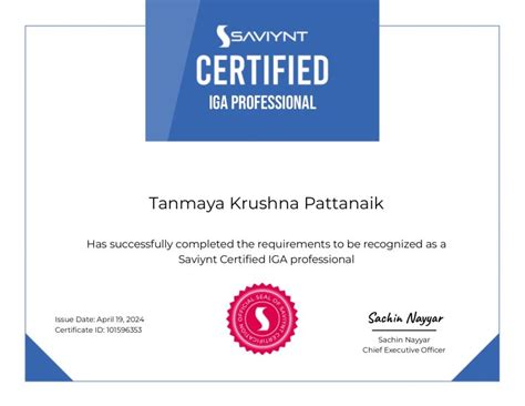 Tanmaya Pattanaik On Linkedin Saviynt