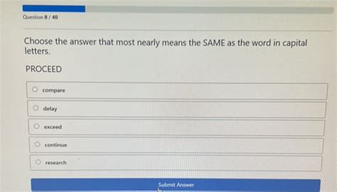 Question 8 40 Choose The Answer That Most StudyX