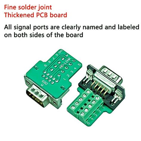 Treedix 2pcs Terminal Connector Signal Module Db9 Connector Terminal R Treedix Official