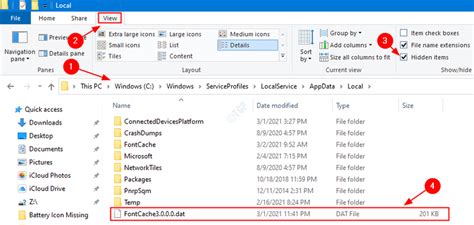 So löschen Sie den Font Cache in Windows 10 Hilfe