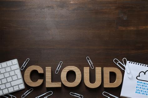Premium Photo White Paper Cloud With Gadgets Cloud Computing Concept