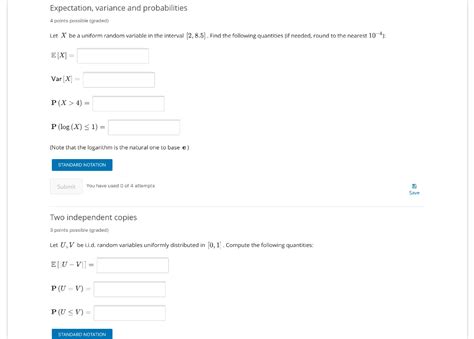 Solved Expectation Variance And Probabilities Paints Chegg