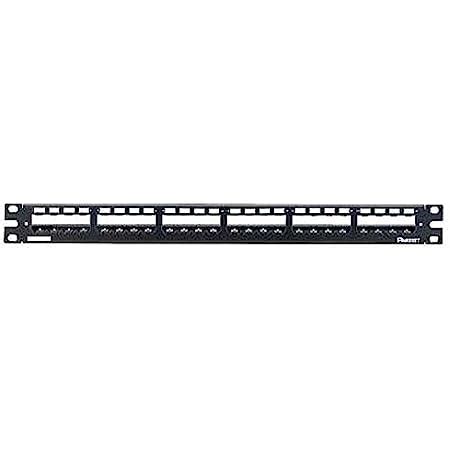 Amazon Com Panduit CPP WBLY Port Flat Patch Panel Black Electronics