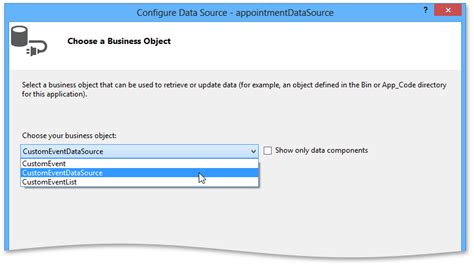 How To Bind Aspxscheduler Appointment To Objectdatasource Aspnet