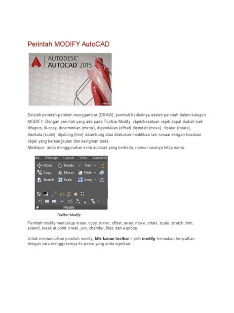 Perintah Modify Autocad Pdf
