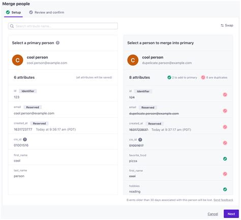 Merge And Resolve Duplicate Profiles Docs