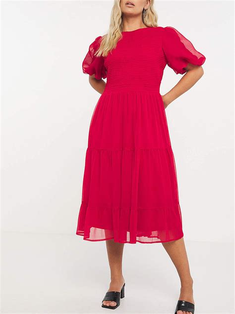 Plus Size Wholesale Clothing By Simply Be Simplybe Red Shirred