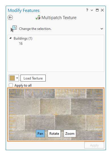 Apply Textures To A Multipatch Or 3d Object Feature—arcgis Pro