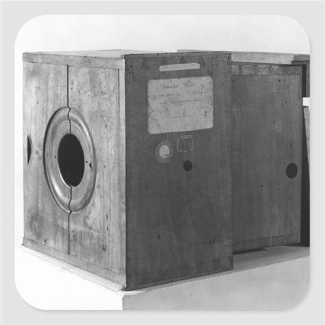 Camera Of Joseph Nicephore Niepce C1816 22 Square Sticker Zazzle