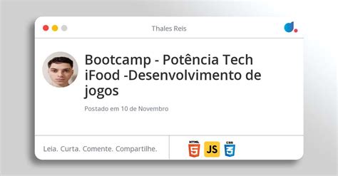 Bootcamp Potência Tech Ifood Desenvolvimento De Jogos
