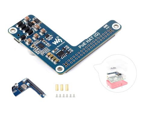 Pi5 Poe Hat Board Rrf12 For Raspberry Pi 5 Pi5 Power Over Ethernet Hat Poe Supports Ieee 802