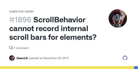 Scrollbehavior Cannot Record Internal Scroll Bars For Elements Issue