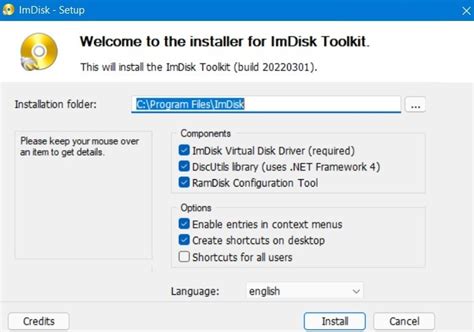 Can I Create Ram Disks With Imdisk Toolkit