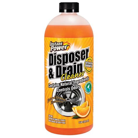 Instant Power 338 Oz Disposal And Drain Cleaner Orange 1503 The