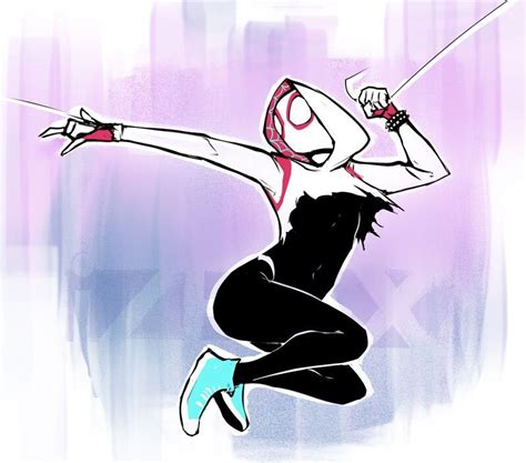 Spider Gwen Женщина Паук Гвен Паук Гвен Стейси картинки гифки прикольные комиксы