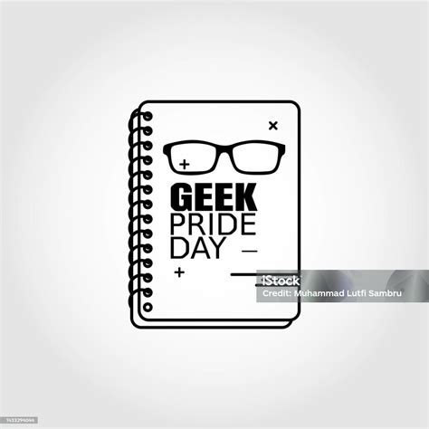 Vector Illustration Of Geek Pride Day With Line Art Stock Illustration
