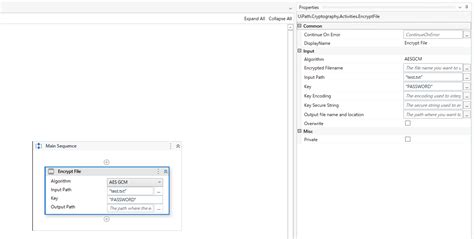 I Want To Protect Text File With Password Activities Uipath