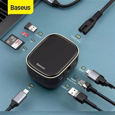 Baseus Type C Hub Adapter Ac Multifunctional Charger